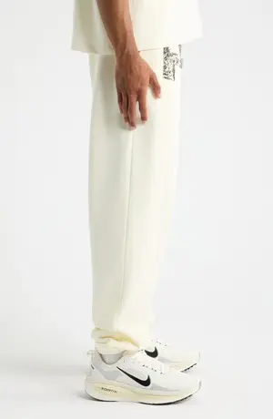 PLAY PALM ANGELS Logo Print Oversize Sweatpants