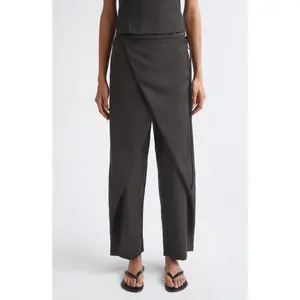 ST. AGNI Wrap Rouleau Wool Blend Pants