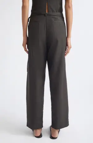 ST. AGNI Wrap Rouleau Wool Blend Pants