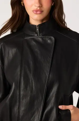 Astr The Label Jett Faux Leather Jacket