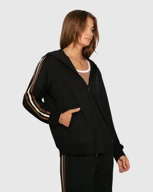 BELLE & BLOOM Ready To Go Striped Sleeve Jacket