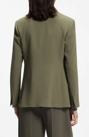 BOSS Jaleto Pinstripe Double Breasted Blazer