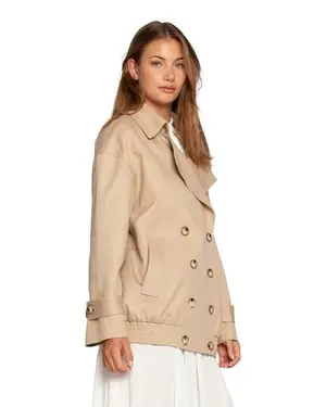 BELLE & BLOOM Weekend Trench Bomber Jacket