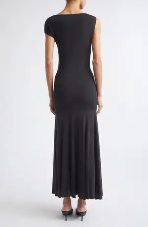 ST. AGNI Jersey Circle Hem Maxi Dress