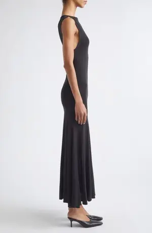 ST. AGNI Jersey Circle Hem Maxi Dress