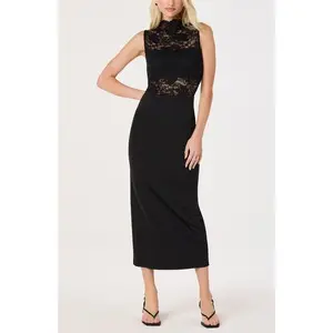 Astr The Label Cathia Lace Bodice Midi Dress