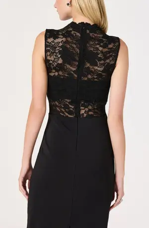 Astr The Label Cathia Lace Bodice Midi Dress