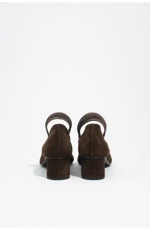 Bimba Y Lola Suede Tricot Court Shoe