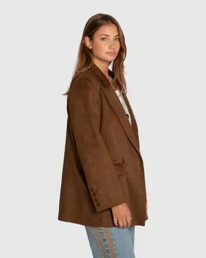 BELLE & BLOOM Charmer Faux Suede Blazer