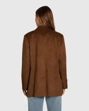 BELLE & BLOOM Charmer Faux Suede Blazer