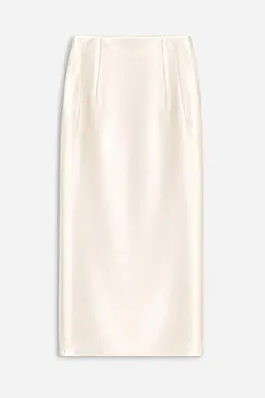 NOCTURNE Pleat Detail Pencil Skirt