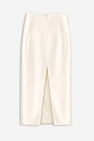 NOCTURNE Pleat Detail Pencil Skirt