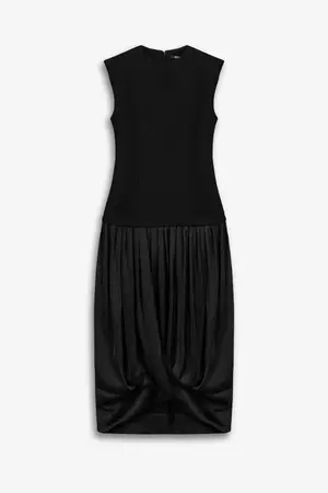 NOCTURNE Cap Sleeve Bubble Hem Dress