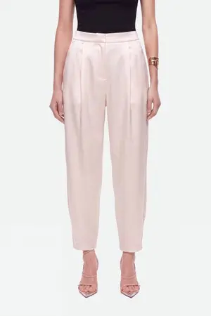 NOCTURNE High Waist Balloon Leg Trousers - Ivory