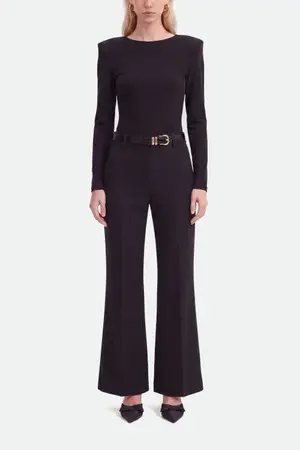 NOCTURNE Belted Straight Leg Trousers