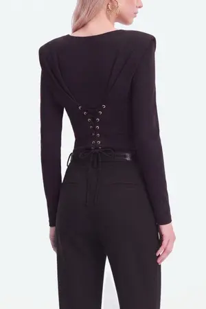 NOCTURNE Belted Straight Leg Trousers