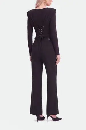 NOCTURNE Belted Straight Leg Trousers