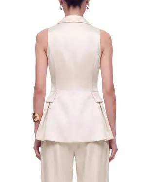 NOCTURNE Single Button Peak Lapel Vest