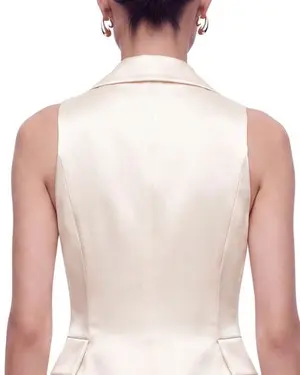 NOCTURNE Single Button Peak Lapel Vest