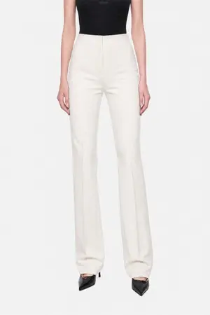 NOCTURNE High Waist Slit Hem Trousers