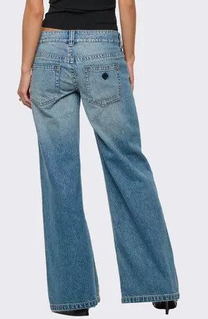 Abrand Denim 00s Low Rise Wide Leg Jeans