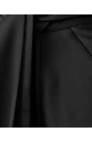 Mango Mock Neck Long Sleeve Minidress - Black