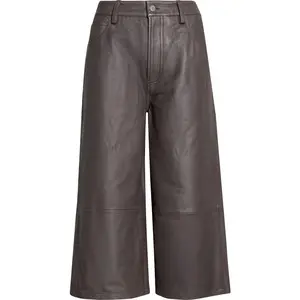 Staud Hunter Leather Culottes - Earth