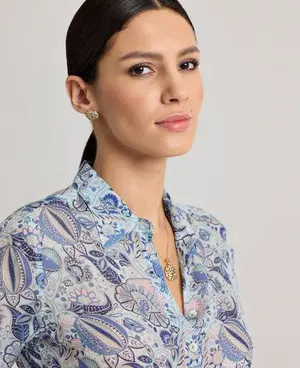 REALLY WILD CLOTHING Sophia Liberty Silk Classic Shirt
