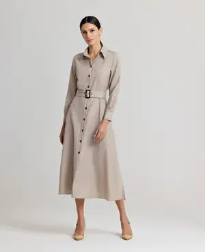 REALLY WILD CLOTHING Diane Wool Shirt Dress