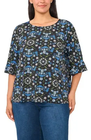 CECE DUPRAZ Ruffle Cuff Top