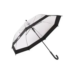 TRESPASS Gender Inclusive Rainfall Clear Poe Stick Umbrella