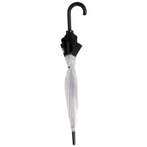 TRESPASS Gender Inclusive Rainfall Clear Poe Stick Umbrella
