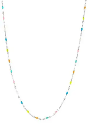ATOLEA Rainbow Dainty Choker - Silver