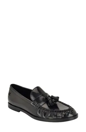 Calvin Klein Mirella Faux Leather Loafer - Black