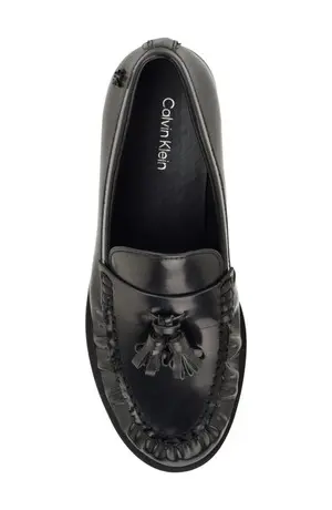 Calvin Klein Mirella Faux Leather Loafer - Black