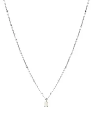 ATOLEA Opal Necklace - Silver