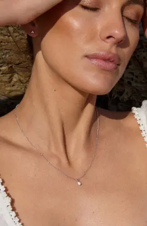 ATOLEA Opal Necklace - Silver