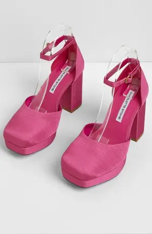 Charlotte Stone Libby Ankle Strap Platform Pump - Fandango
