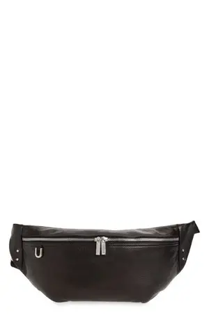 Rick Owens Leather Belt Bag - Black