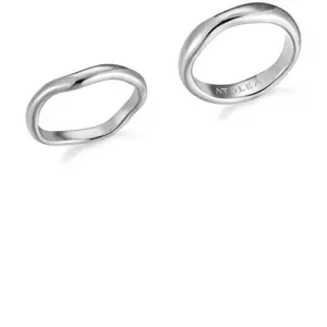 ATOLEA Gemini Stackable Rings Silver