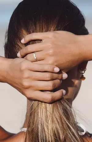 ATOLEA Mini Pearls Ring - Silver