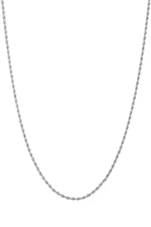 ATOLEA Calvi Rope Chain Necklace - Silver