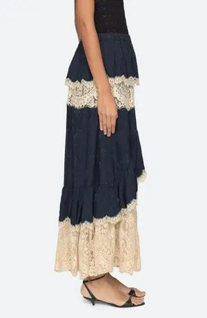 Sea Shay Lace Midi Skirt