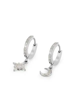 ATOLEA Celestial Dangle Earrings - Silver