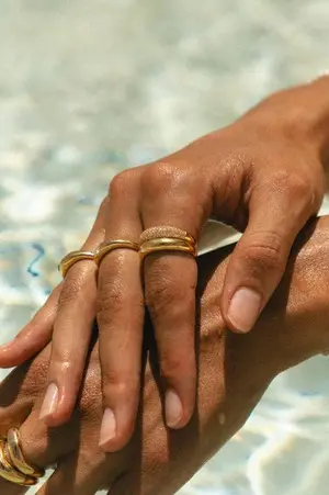 ATOLEA Day & Night Ring Set