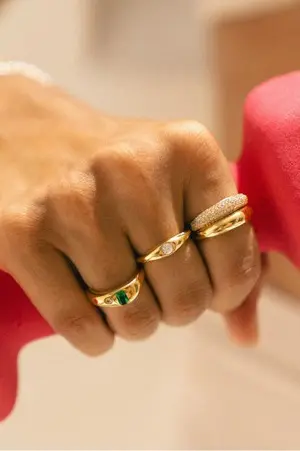 ATOLEA Day & Night Ring Set