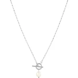 ATOLEA La Isla Necklace With Freshwater Pearl - Silver