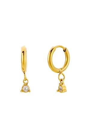 ATOLEA Sparkle Drop Earrings - Gold