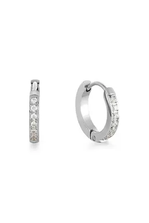 ATOLEA Tiny Hoop Earrings - Silver