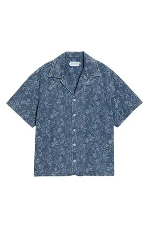 HONOR THE GIFT Floral Jacquard Camp Shirt